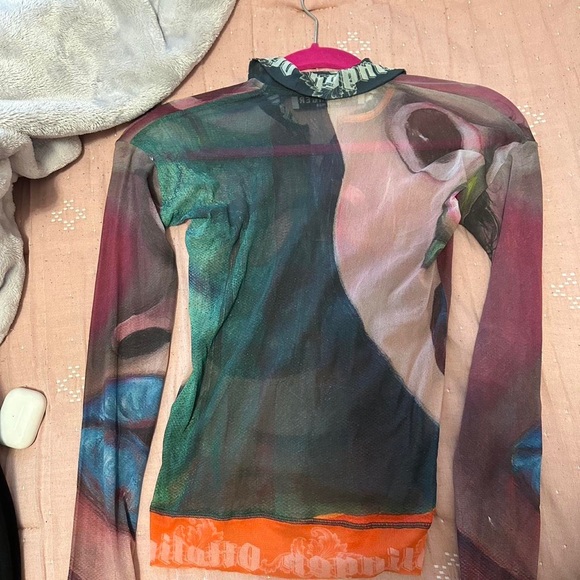 Ottolinger | Tops | Ottolinger Top Mesh Long Sleeve | Poshmark